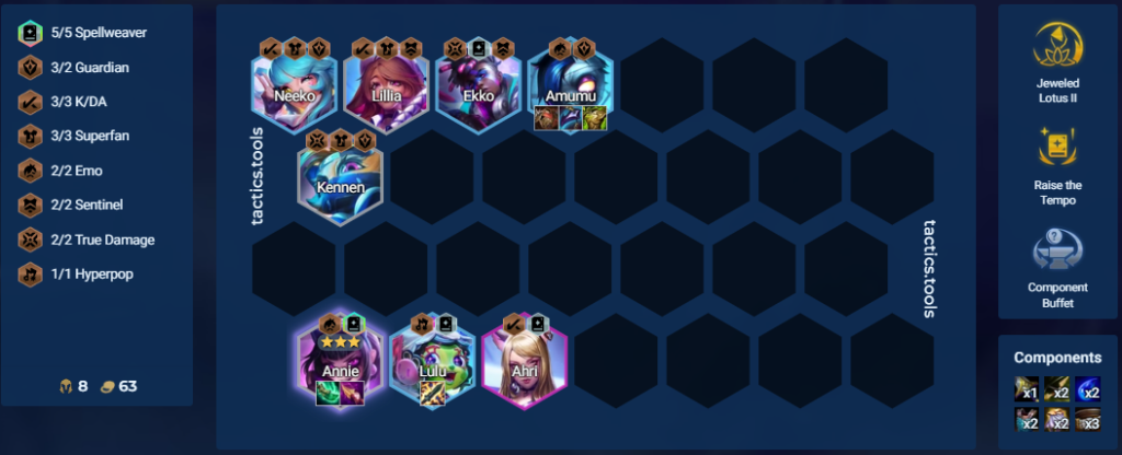 TFT SET10 ver13.24 ヘッドライナー別(選ばれ別)構成リスト - lan-gaming